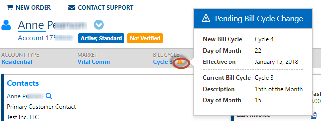 Changing Bill Cycle in Customer Care – Knowledge Center