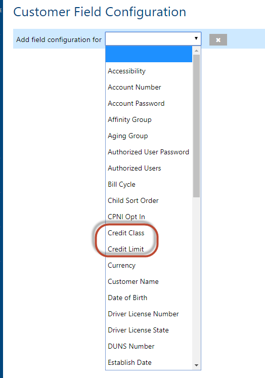 Ability to View and Edit Credit Class and Limit on Account Details Page ...