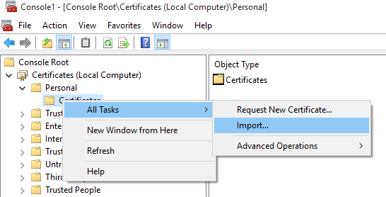 Getting Started: Installing Certificates on Windows – Knowledge Center