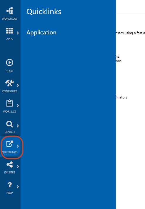 Workflow – Quicklinks – Knowledge Center