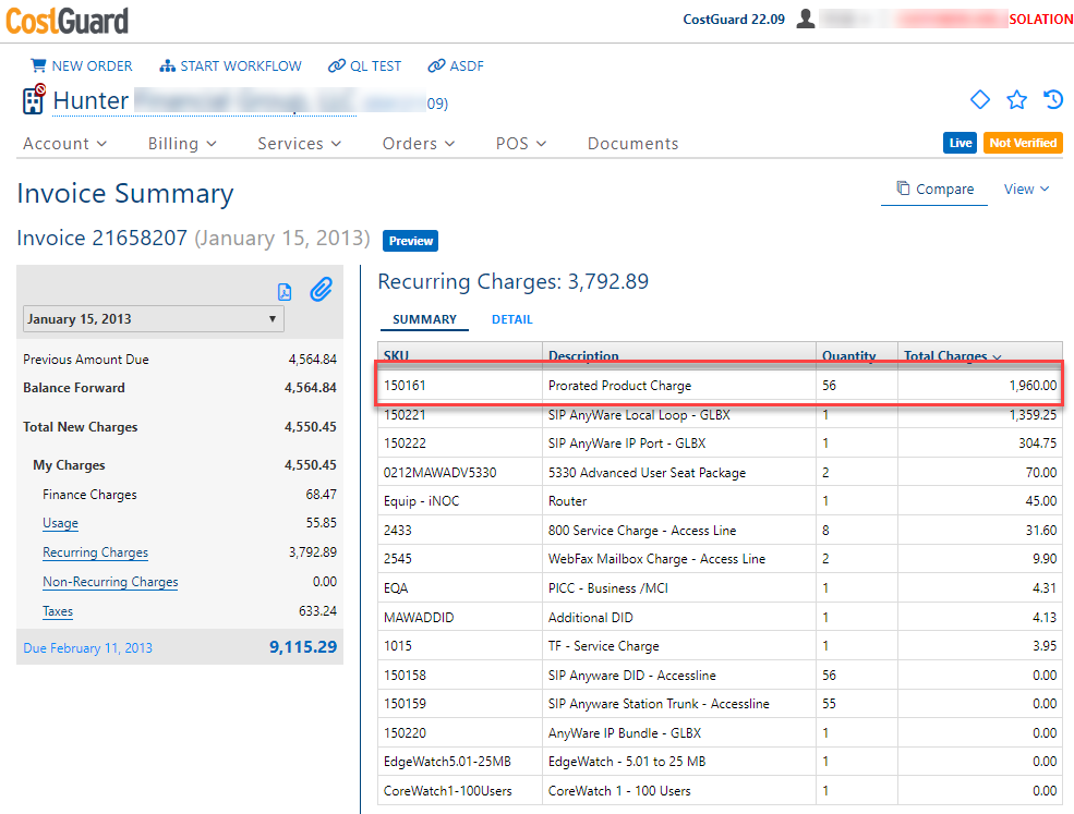 Prorated Product Dynamic Charge Enhancement – Knowledge Center