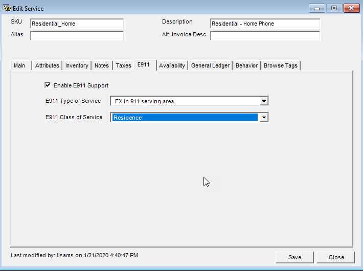 Support for E911 in CostGuard Web Modules – Knowledge Center