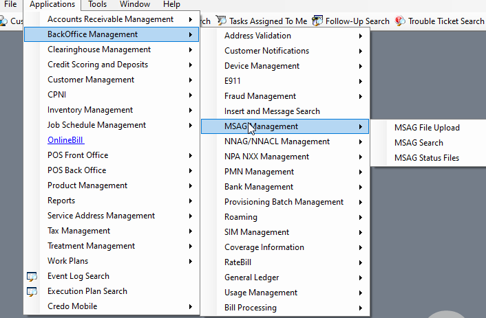 MSAG Management – Knowledge Center