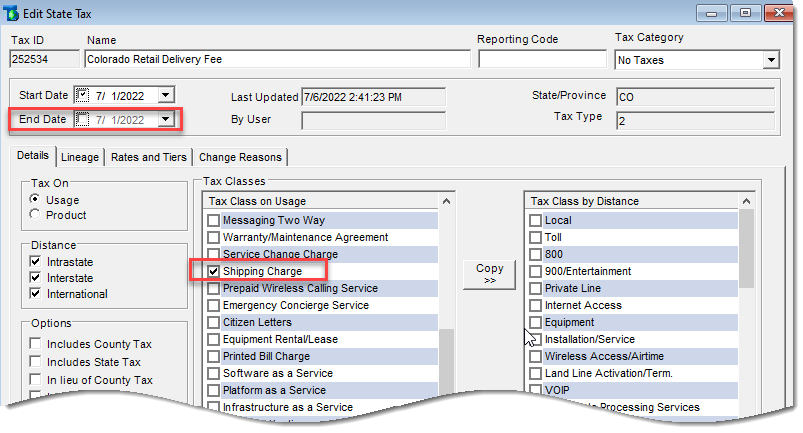 Support for Colorado Retail Delivery Fee (CORDF) – Knowledge Center