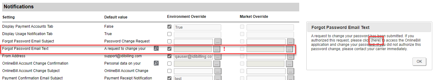 Replacing Hardcoded Hyperlink URLs for OnlineBill Emails with Raw (Custom) URLs - Knowledge Center
